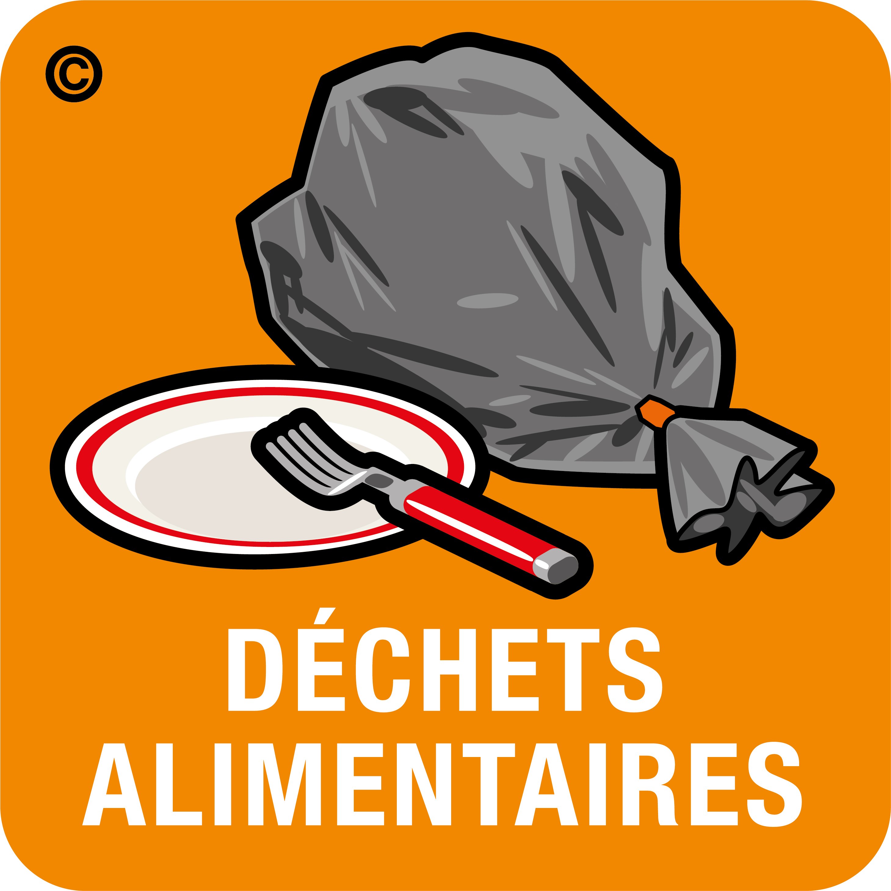 Pictogrammes des déchets de chantier : FFB