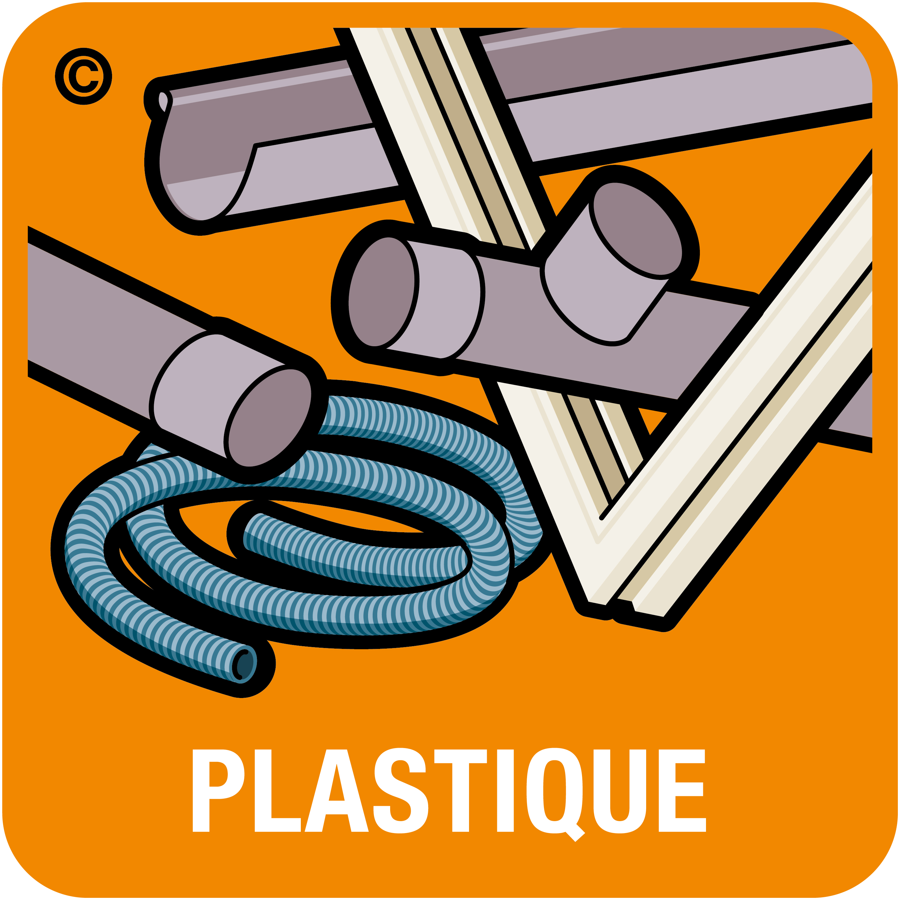 Pictogrammes des déchets de chantier : FFB