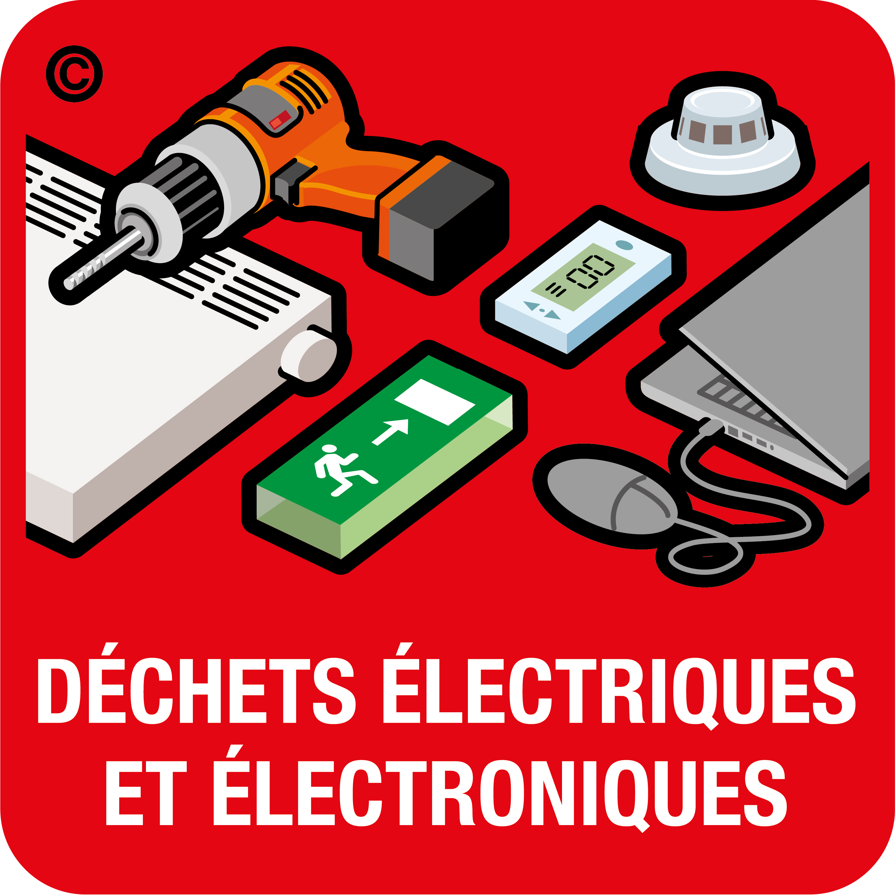 Pictogrammes des déchets de chantier : FFB