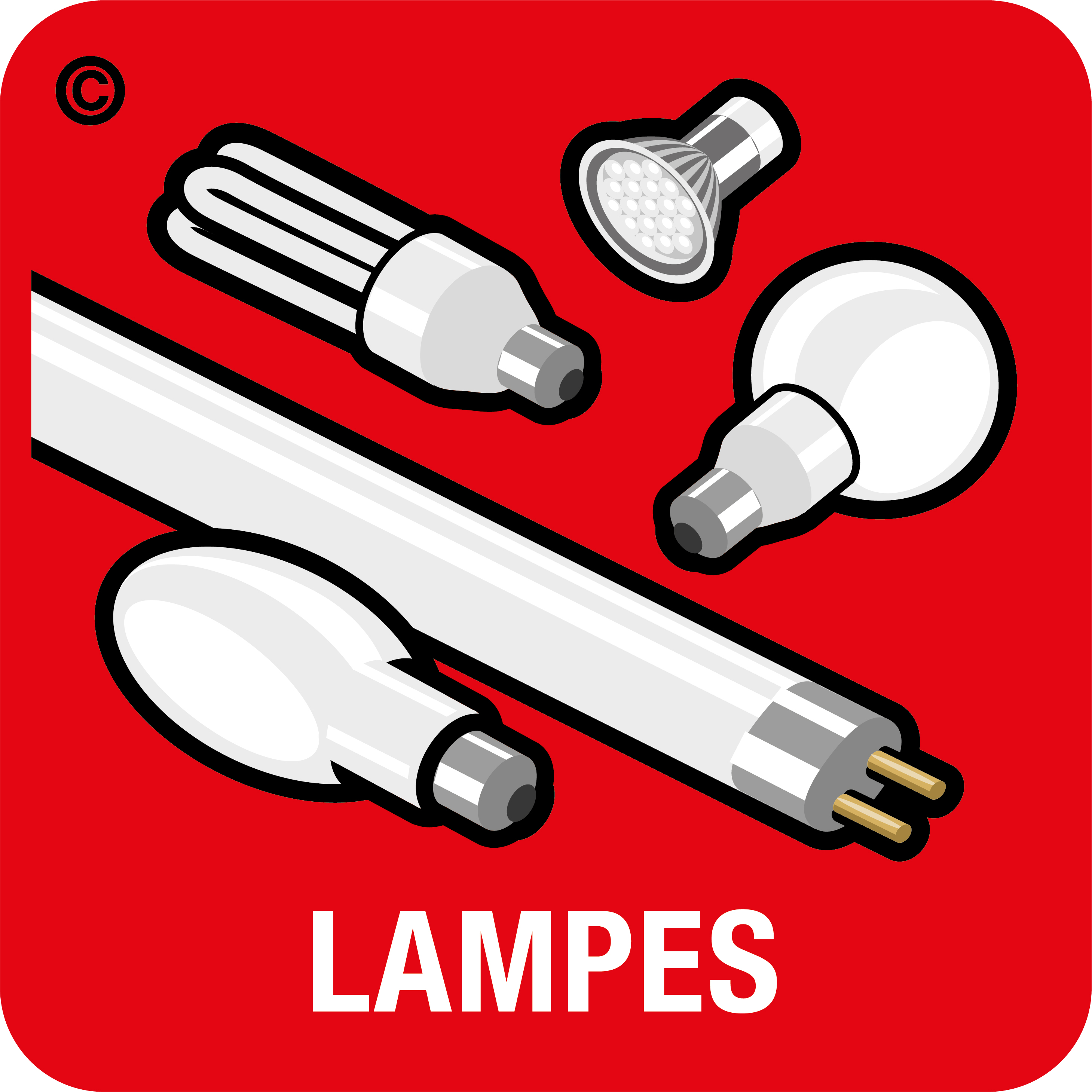 Pictogrammes des déchets de chantier : FFB